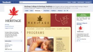 Heritage College Facebook Fan Page Design | Daddy Design
