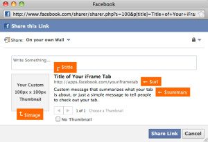 How to Create a Custom Facebook Share Button for your iFrame Tab | Daddy Design