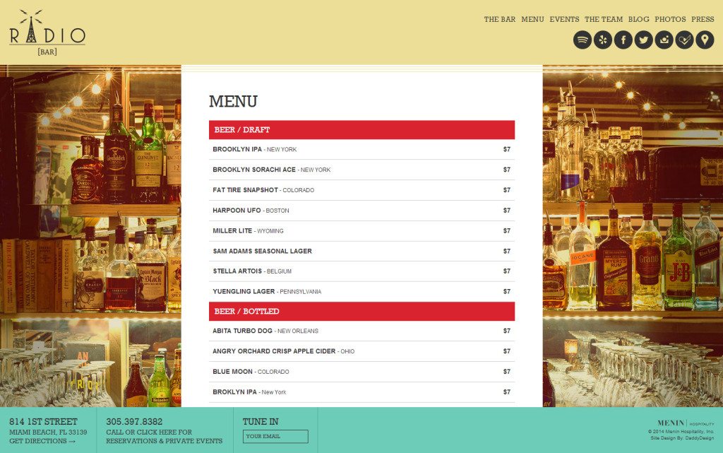 Radio Bar | Daddy Design